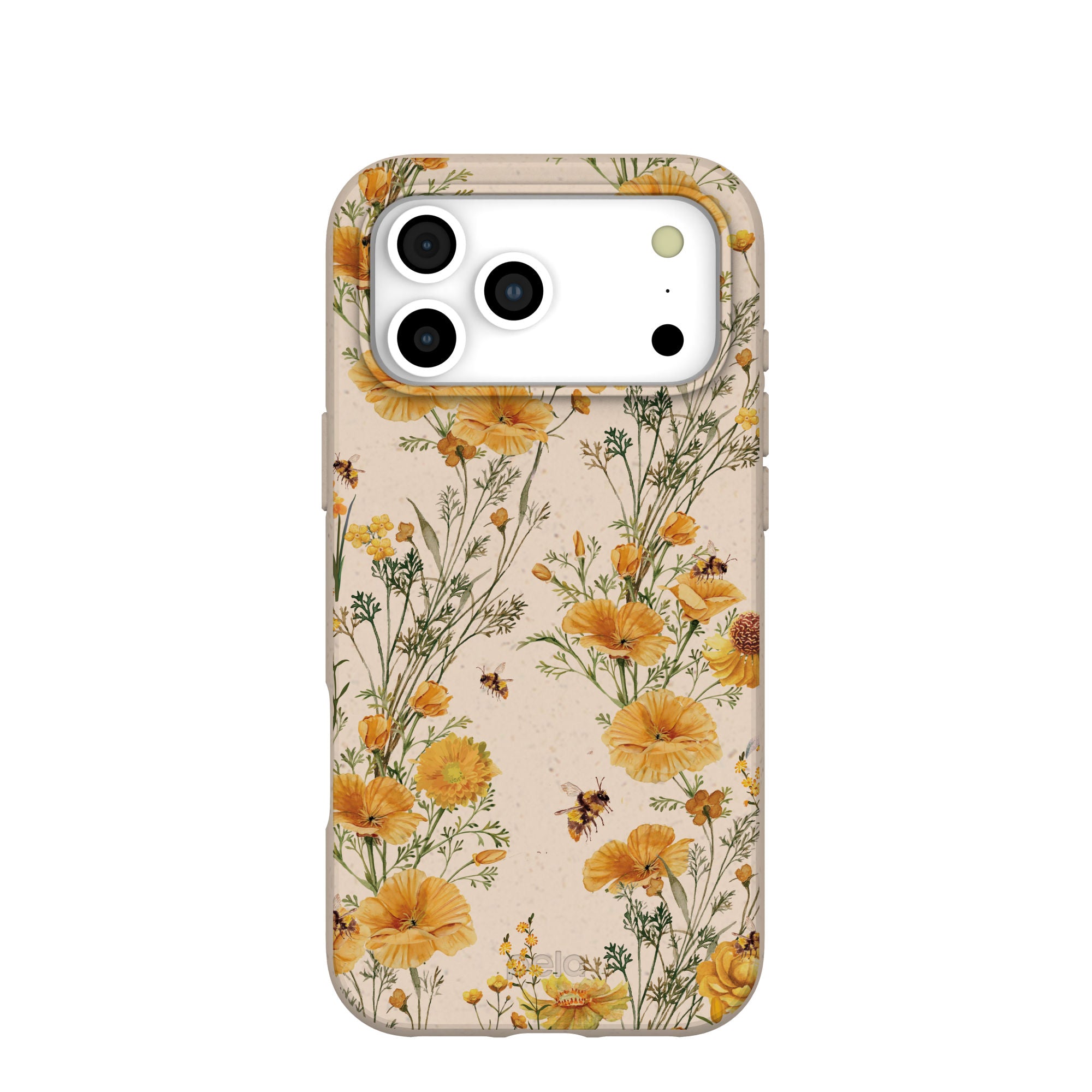 Seashell Vintage Bee iPhone 17 Pro Max Case – Pela Case