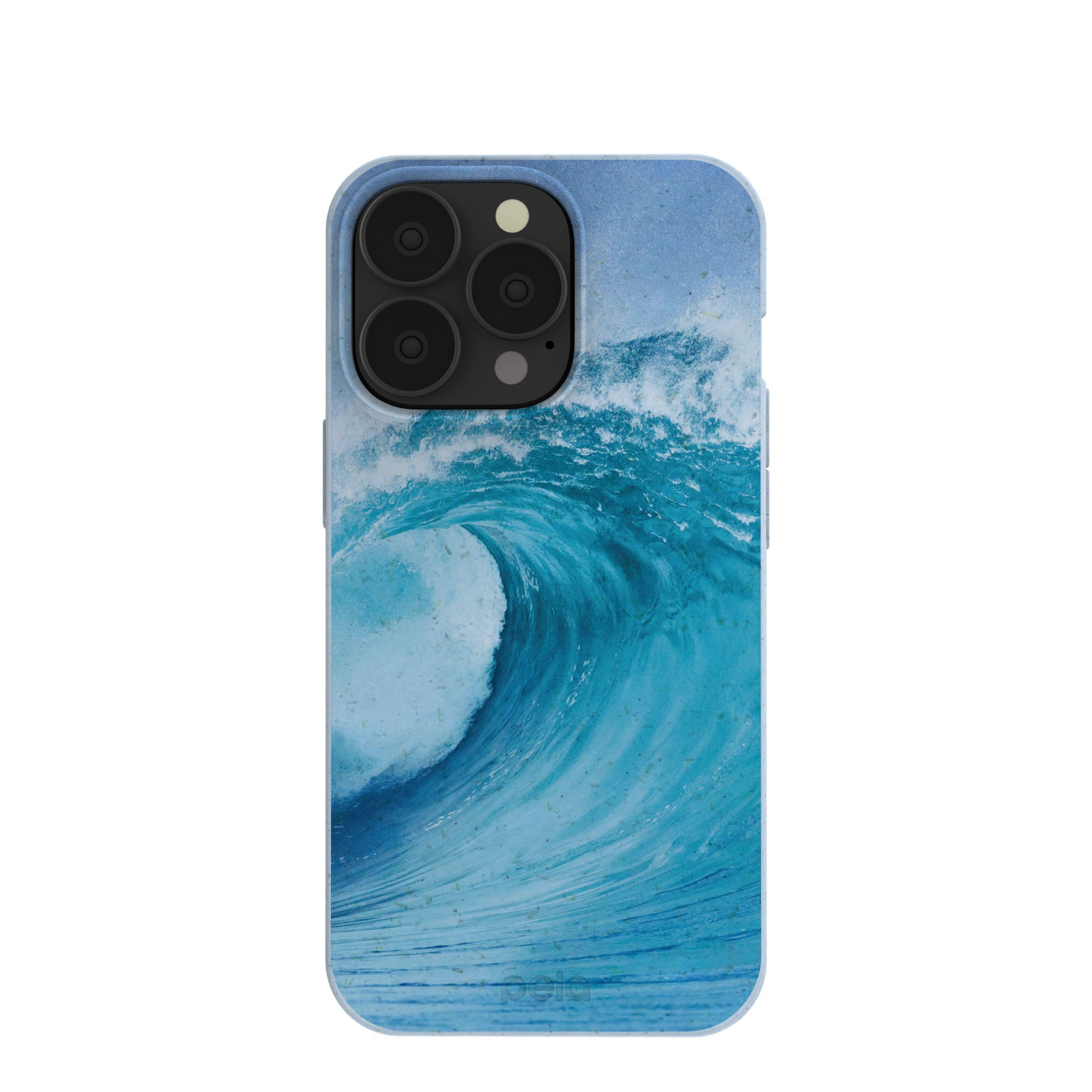Powder Blue Big Wave iPhone 13 Pro Case – Pela Case