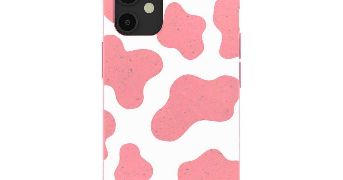 Bubblegum Pink Cow iPhone 12 Mini Case – Pela Case