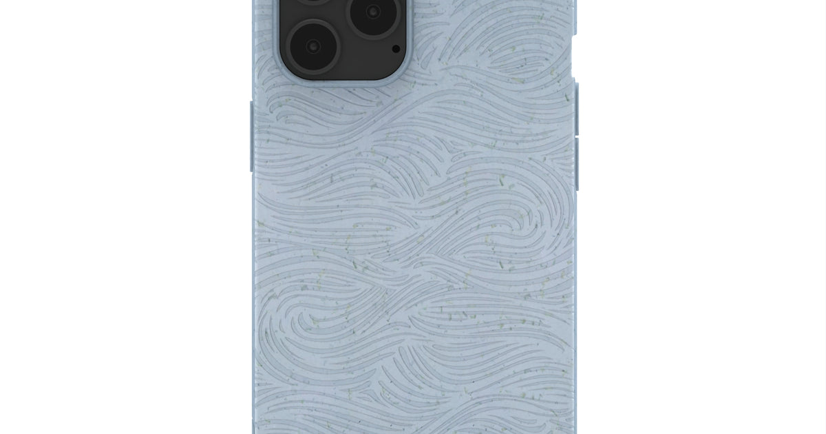 Powder Blue Ebb and Flow iPhone 12 Pro Max Case – Pela Case