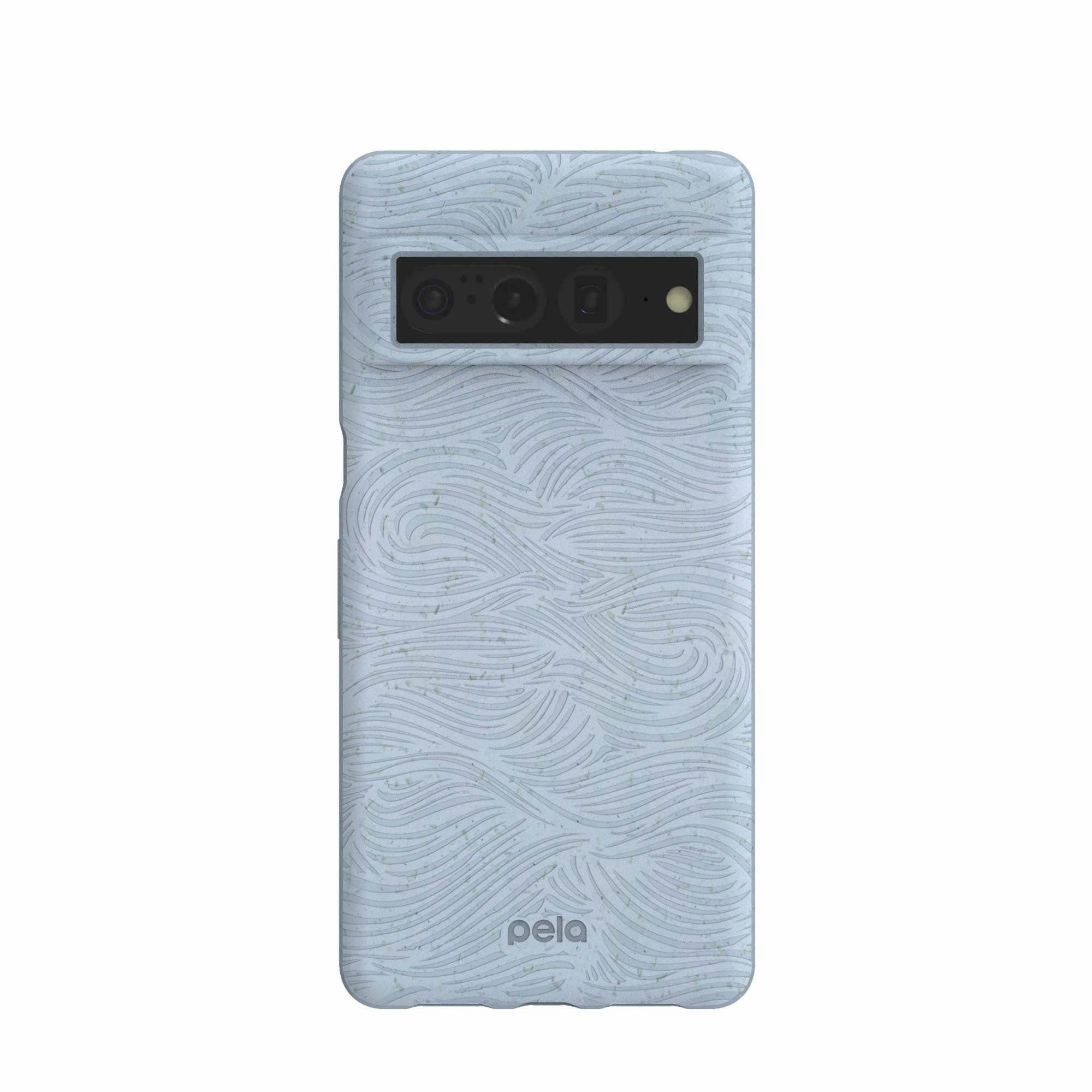 Powder Blue Ebb and Flow Google Pixel 7 Case – Pela Case