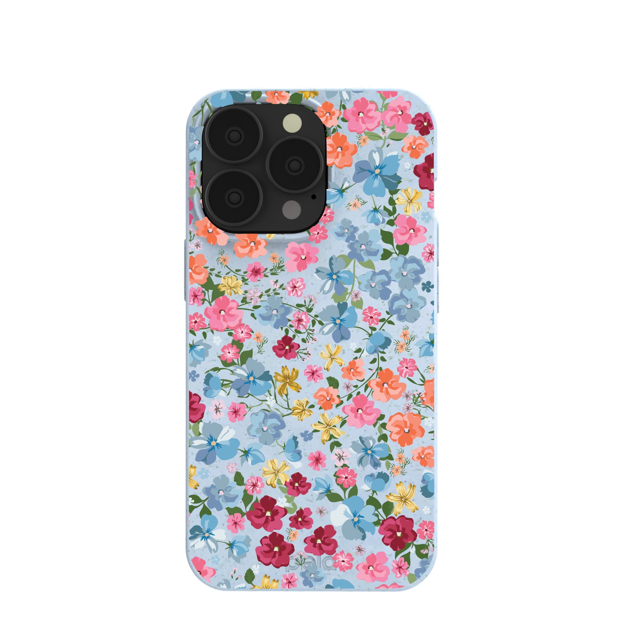 Powder Blue Fleurs iPhone 13 Pro Case – Pela Case