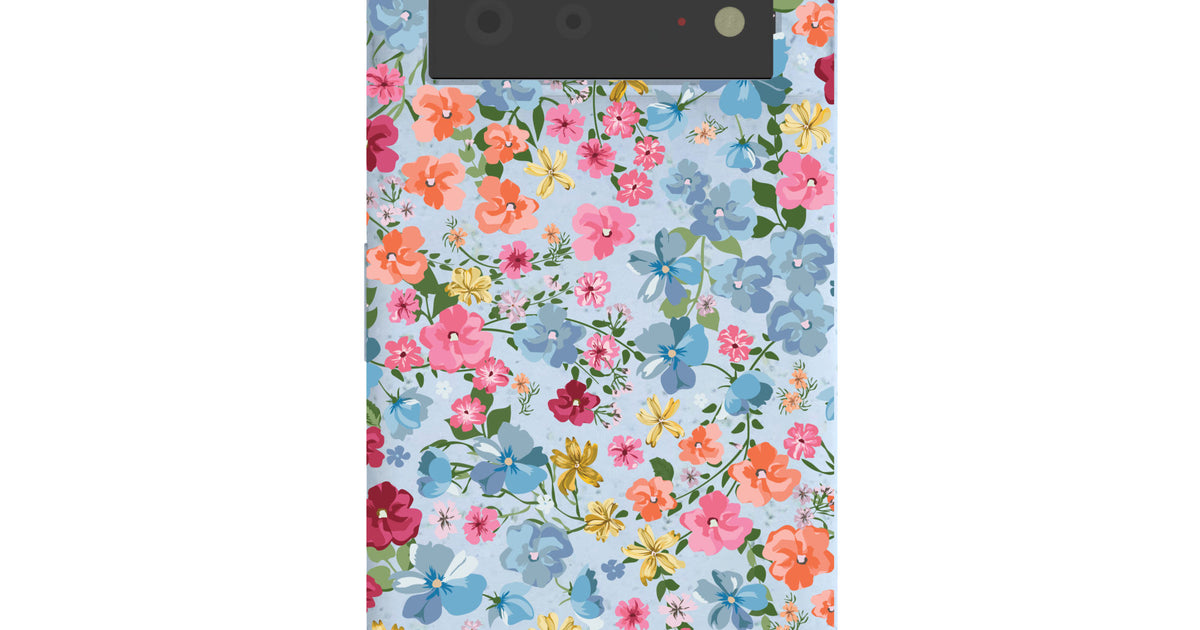 Powder Blue Fleurs Google Pixel 6 Case – Pela Case