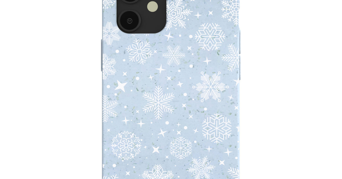 Powder Blue Let it Snow iPhone 12/ iPhone 12 Pro Case – Pela Case