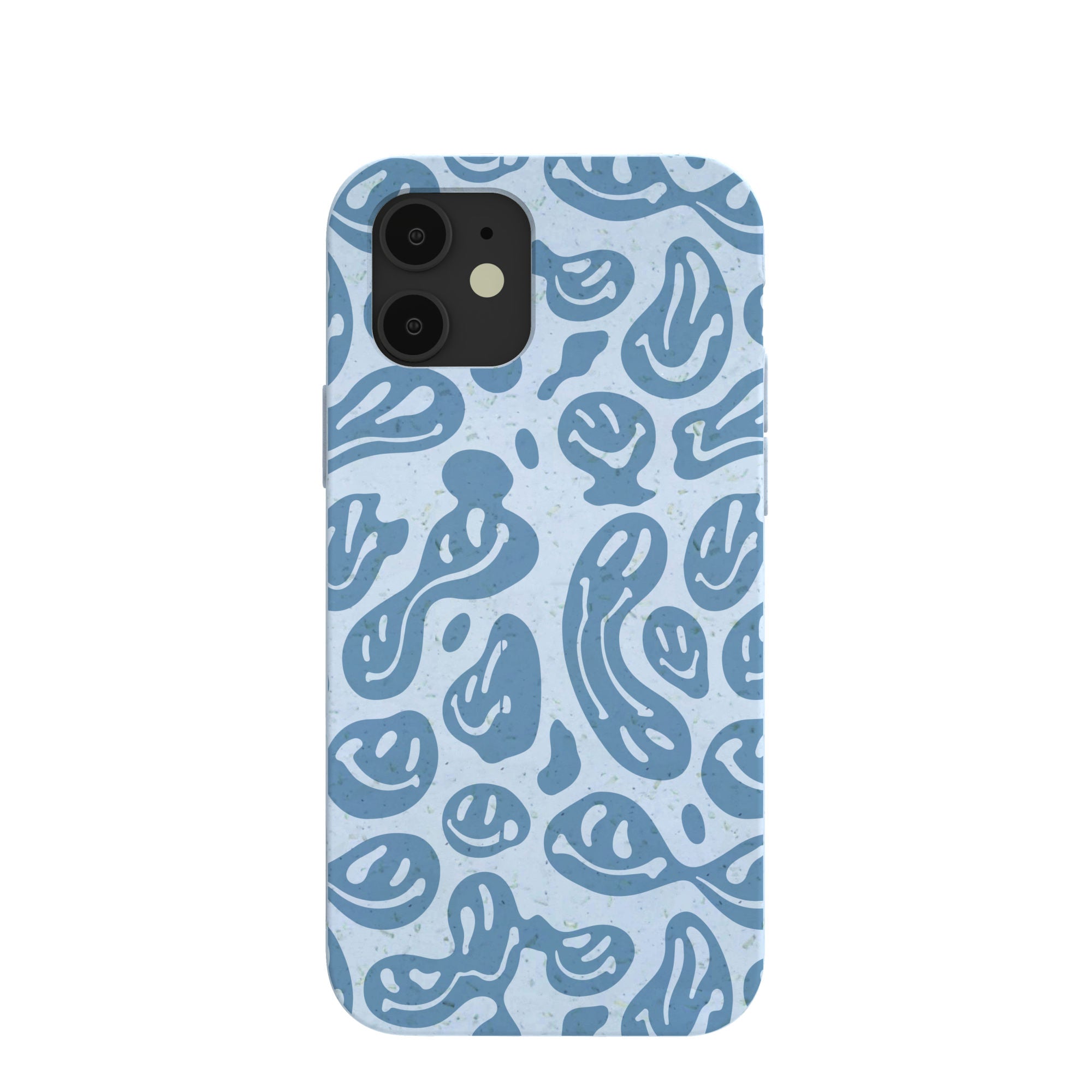 Powder Blue Melting Faces iPhone 12/ iPhone 12 Pro Case – Pela Case