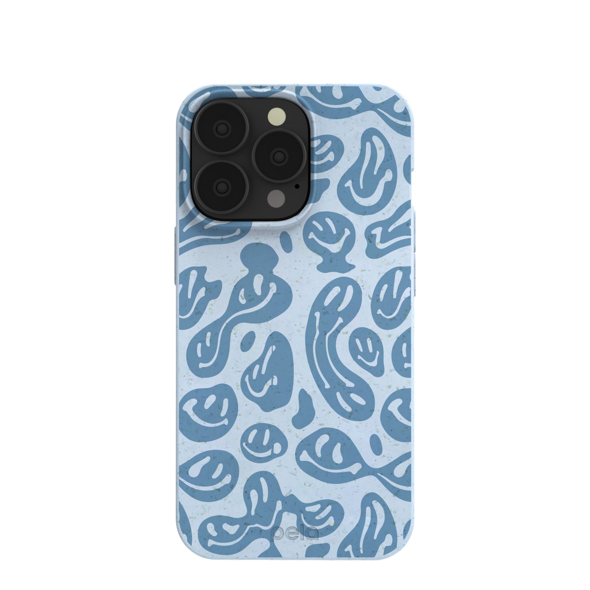 Powder Blue Melting Faces iPhone 13 Pro Case – Pela Case