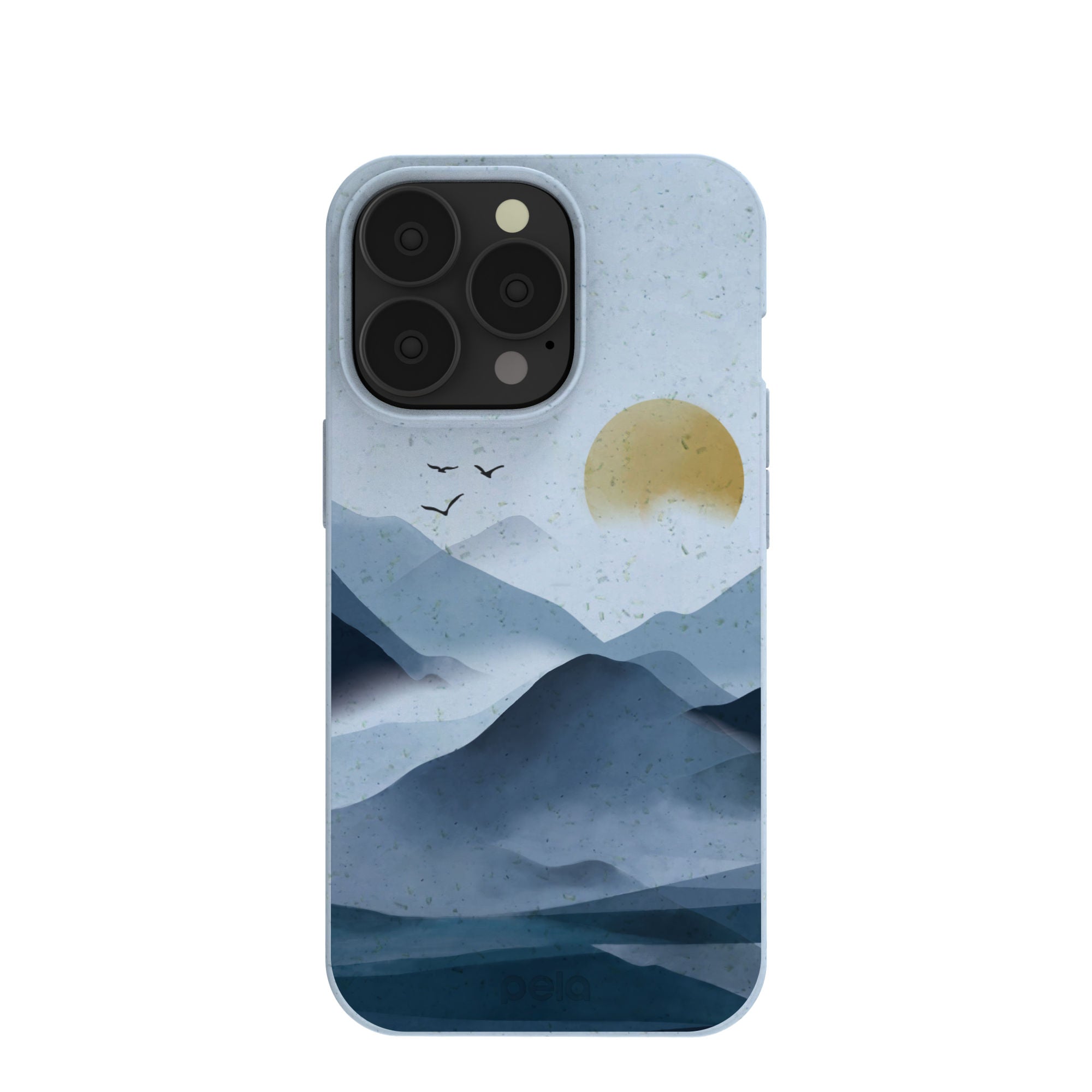 Powder Blue Misty Mountains iPhone 13 Pro Case – Pela Case