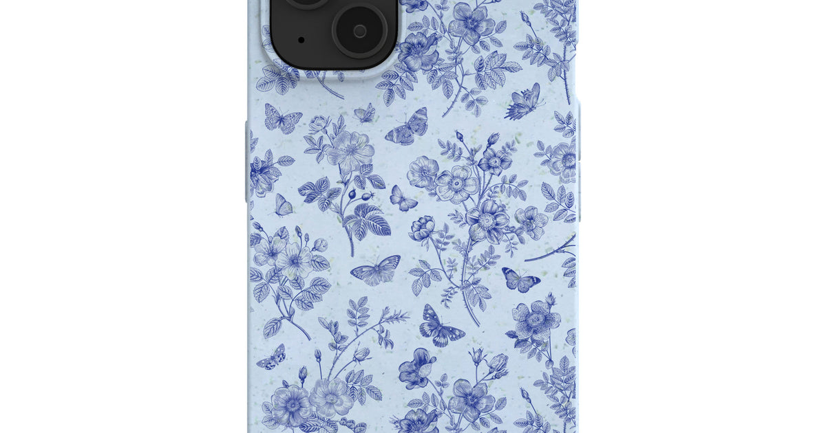 Powder Blue Porcelain iPhone 13 Case – Pela Case
