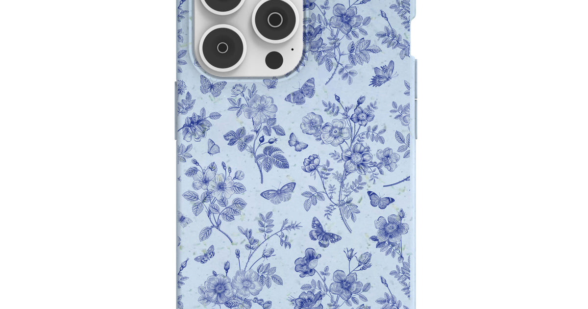 Powder Blue Porcelain iPhone 14 Pro Max Case – Pela Case