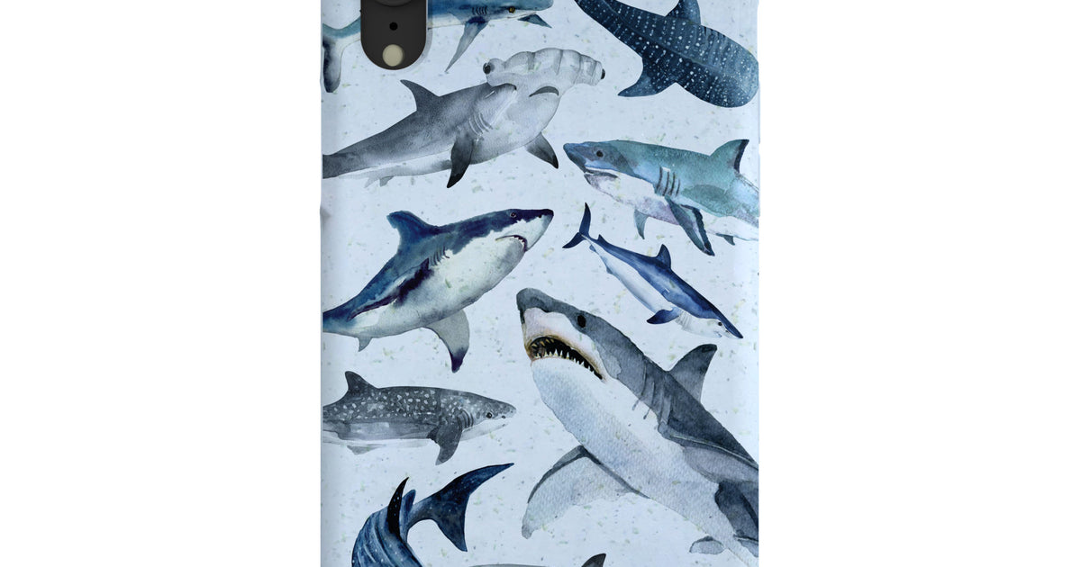 Powder Blue Sharks iPhone XR Case – Pela Case