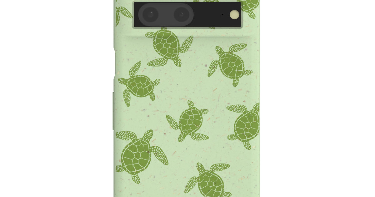 Sage Green Tiny Turtles Google Pixel 7 Case – Pela Case
